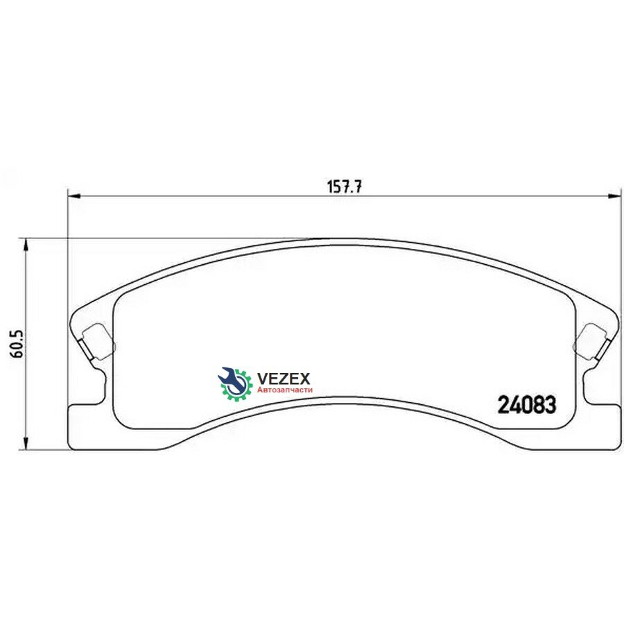 BREMBO P37008 Колодки тормозные дисковые