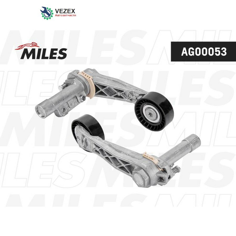 MILES AG00053 Натяжитель ремня приводного CITROEN C3/C4/PEUGEOT 207/308/BMW MINI 1.4/1.6 (INA 534031810) AG00053