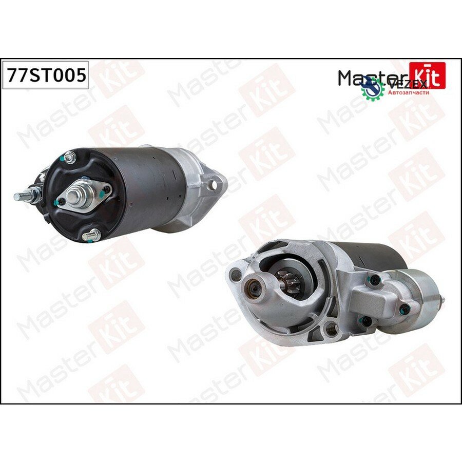 MASTERKIT 77ST005 Стартер AUDI A4/A6, VW PASSAT 98-05 1.8kw (1.8kw) Masterkit