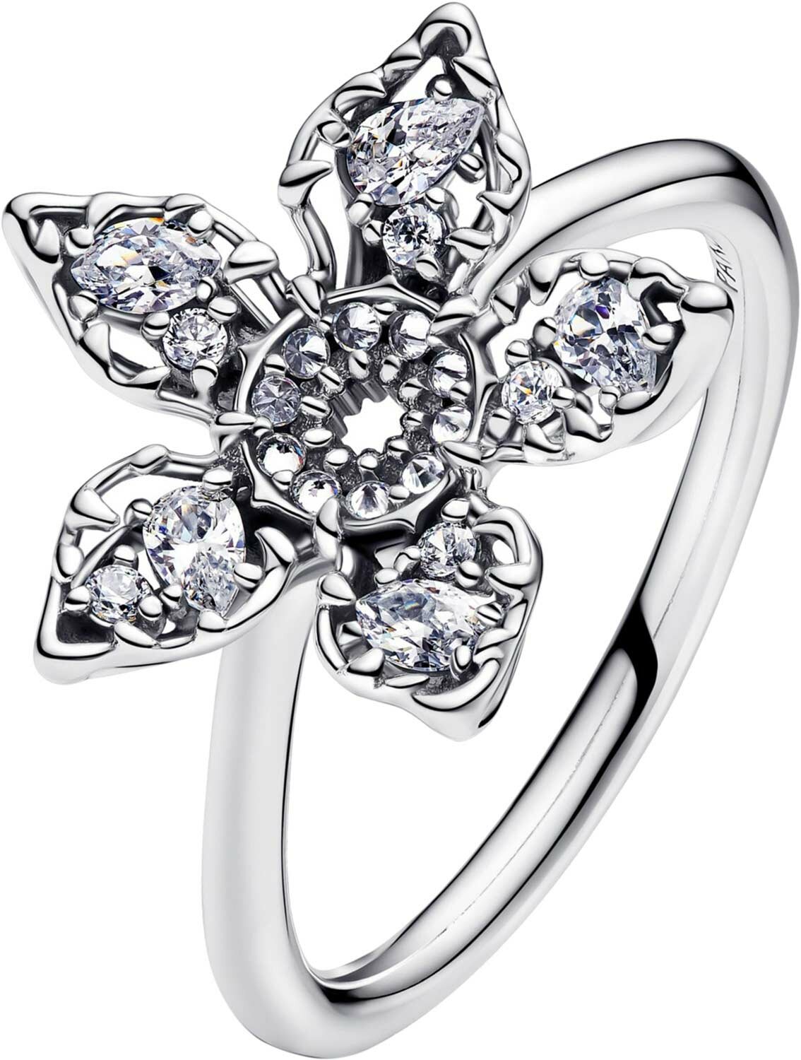Кольцо, серебро, 925 проба, фианит