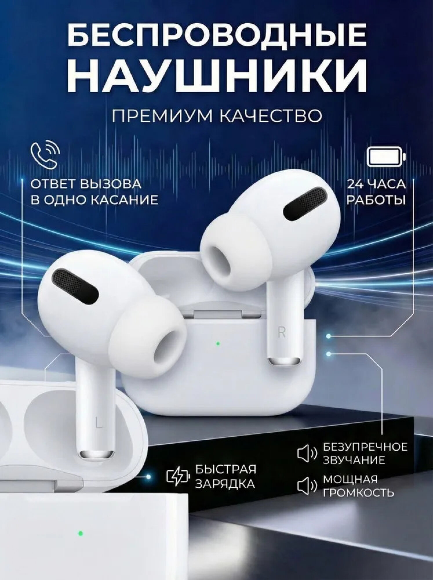Наушники беспроводные / беспроводные наушники для телефона беспроводные накладные