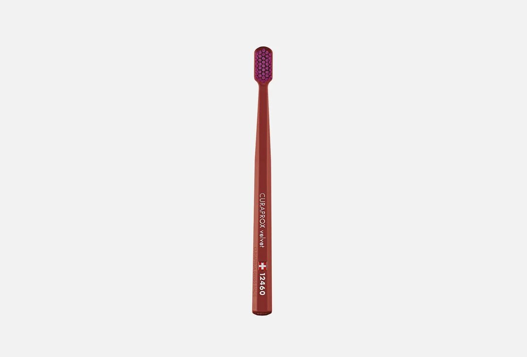 CURAPROX CS 12460 velvet mega soft Зубная щетка, коричневая 1шт