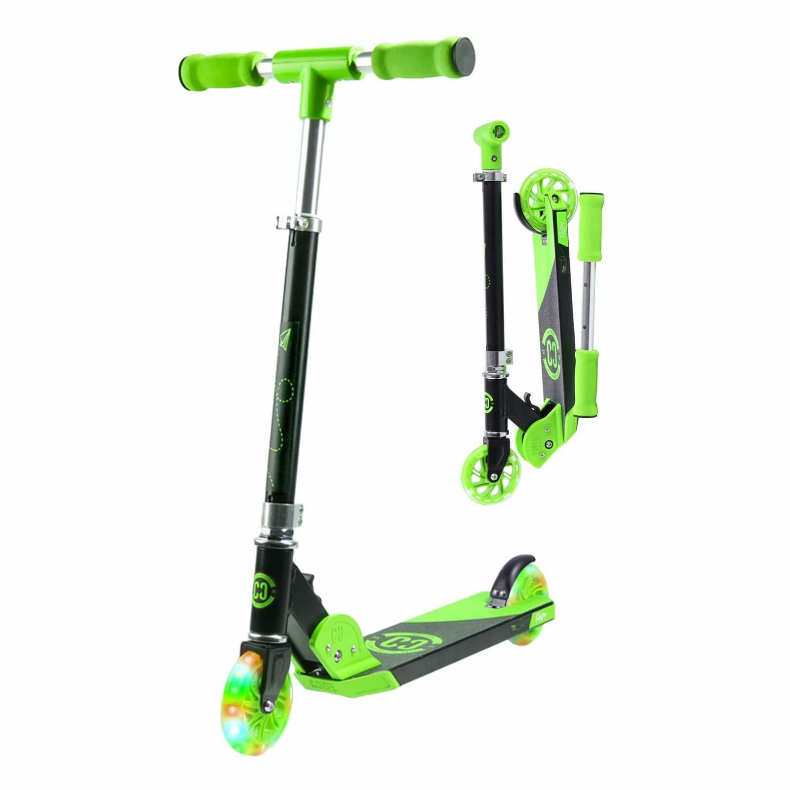 DECATHLON самокат Decathlon Core Foldy, зеленый, складной