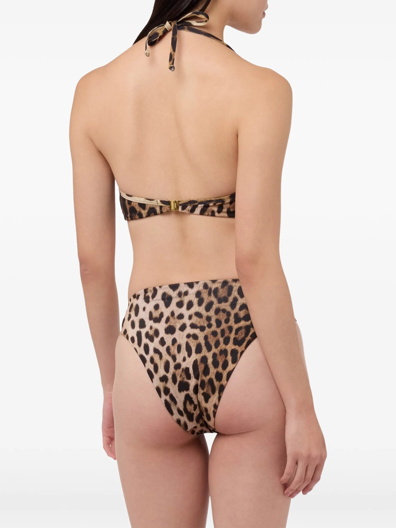 Купальник MOSCHINO Leopard-print ring-detail bikini, размер 42, разноцветный — фото 1