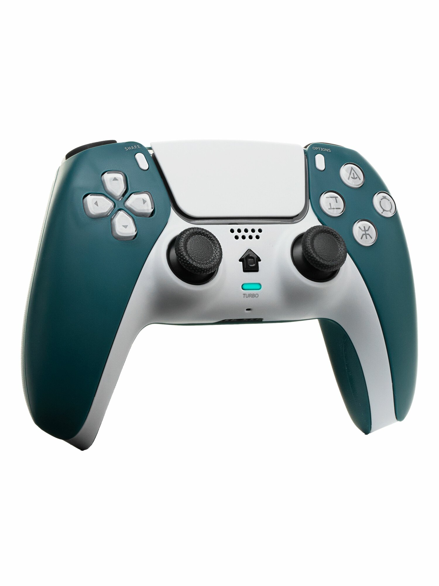 Геймпад беспроводной для PS4 PC Android Wireless Controller V2 Bluetooth джойстик в корпусе DualSense PS5 Зеленый