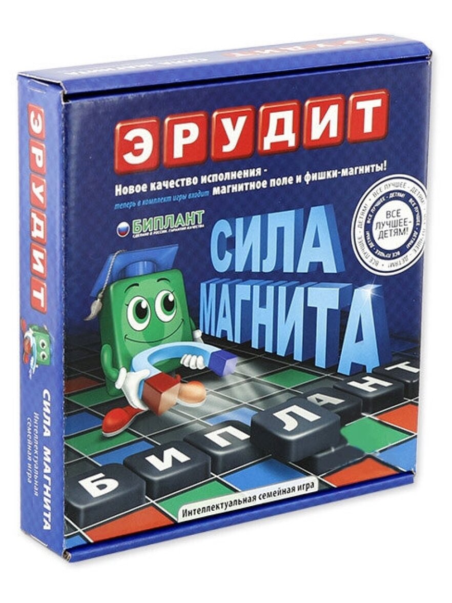 Настольная игра Биплант Эрудит. Сила магнита