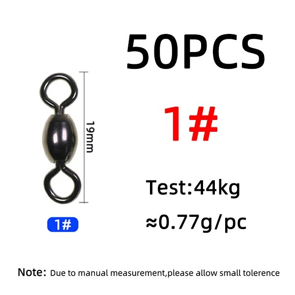 Вертьюги для рыбалки 1#, 50шт, Size 1