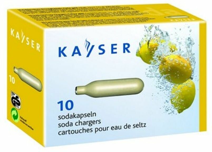 Kayser Баллончик для сифона для газирования воды (CO2) 10 шт