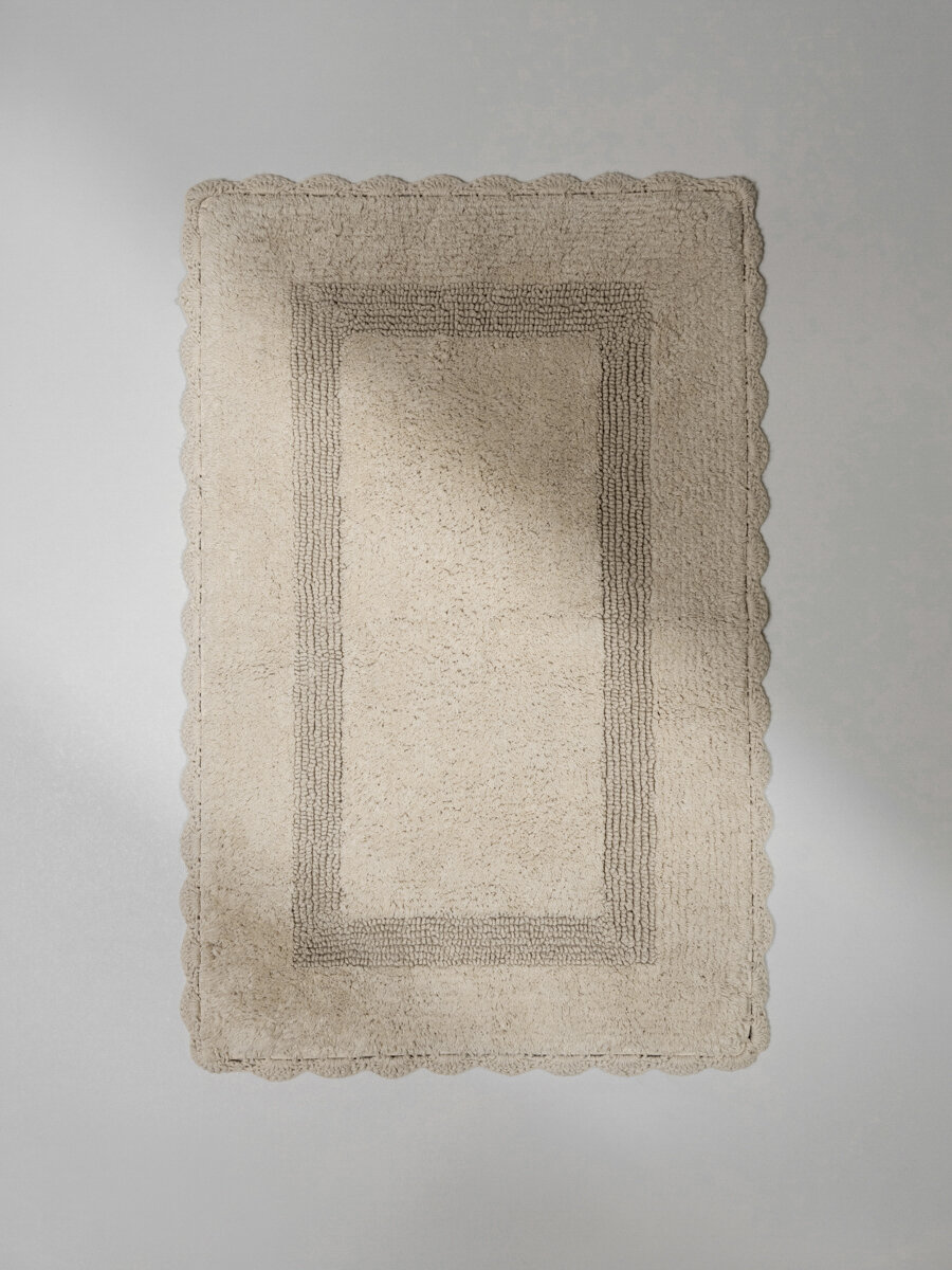 Коврик для ванной комнаты IDDIS Декор (Décor) DSQS03Ci12 50x80 прямоугольный хлопок бежевый