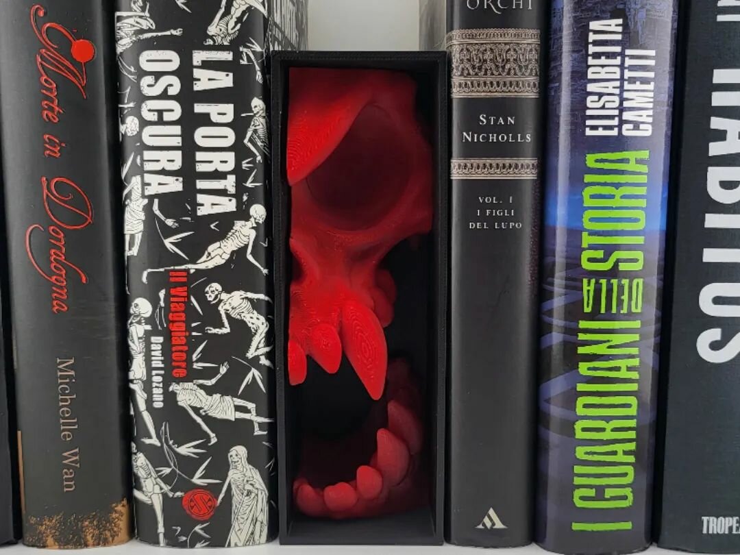 Книжный нук Крик череп вставка для полки хоррор арт