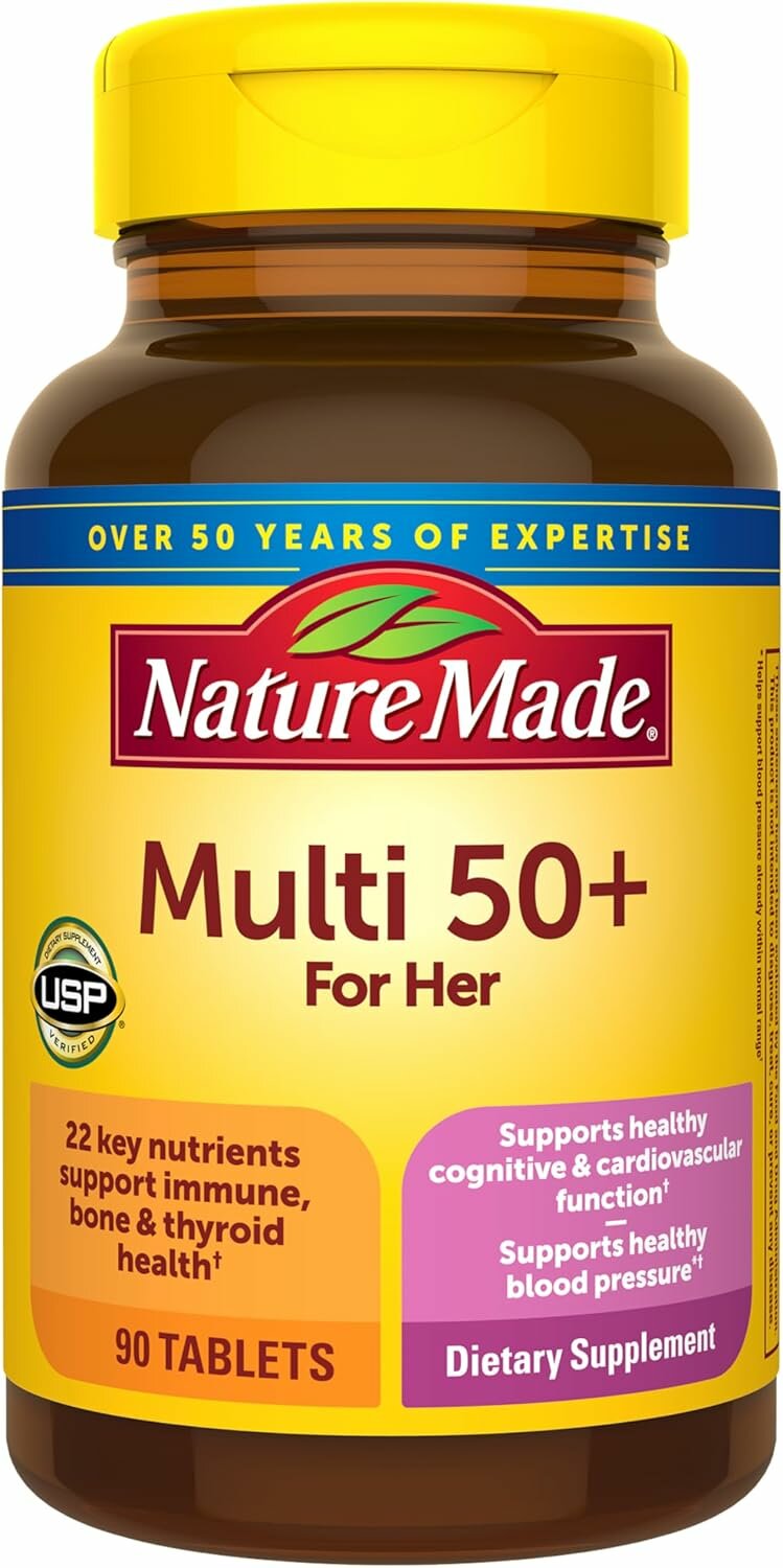 Nature Made Multivitmin For Women 50+ , для женщин возраст 50+, 90 таблеток из США