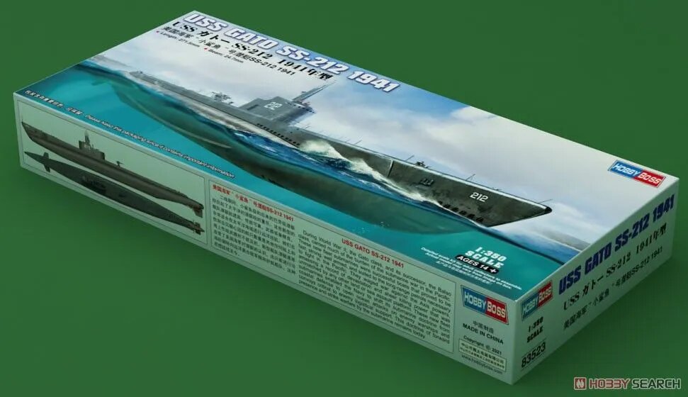 HobbyBoss 83523 1/350 U.S. NAVY SS-212 торт 1941 Модельный комплект Корабль