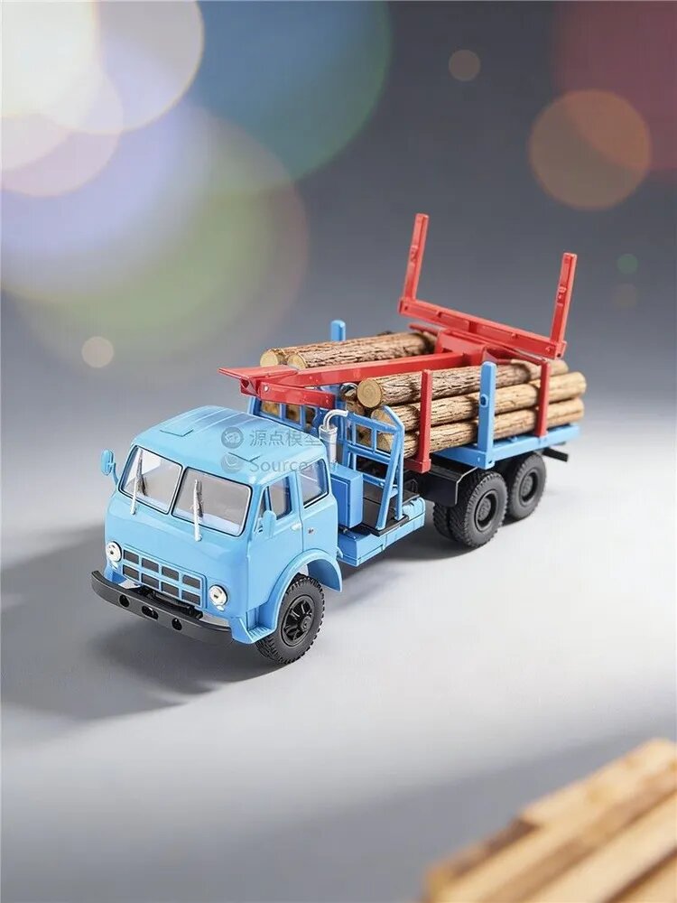 Ретро советский грузовик МАЗ-509А для перевозки леса, модель в масштабе 1:43, готовое пластиковое коллекционное изделие JGRN116