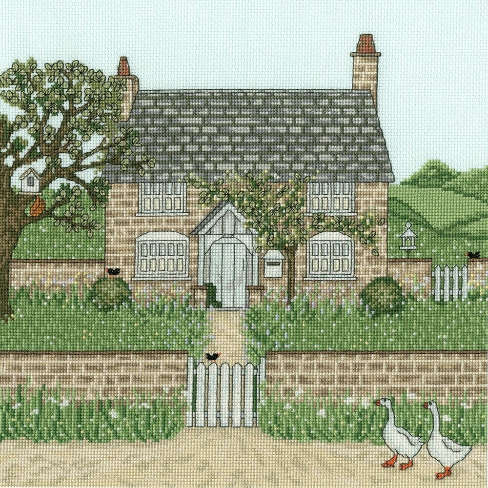 Набор для вышивания Bothy Threads "Gardener's Cottage", канва, мулине