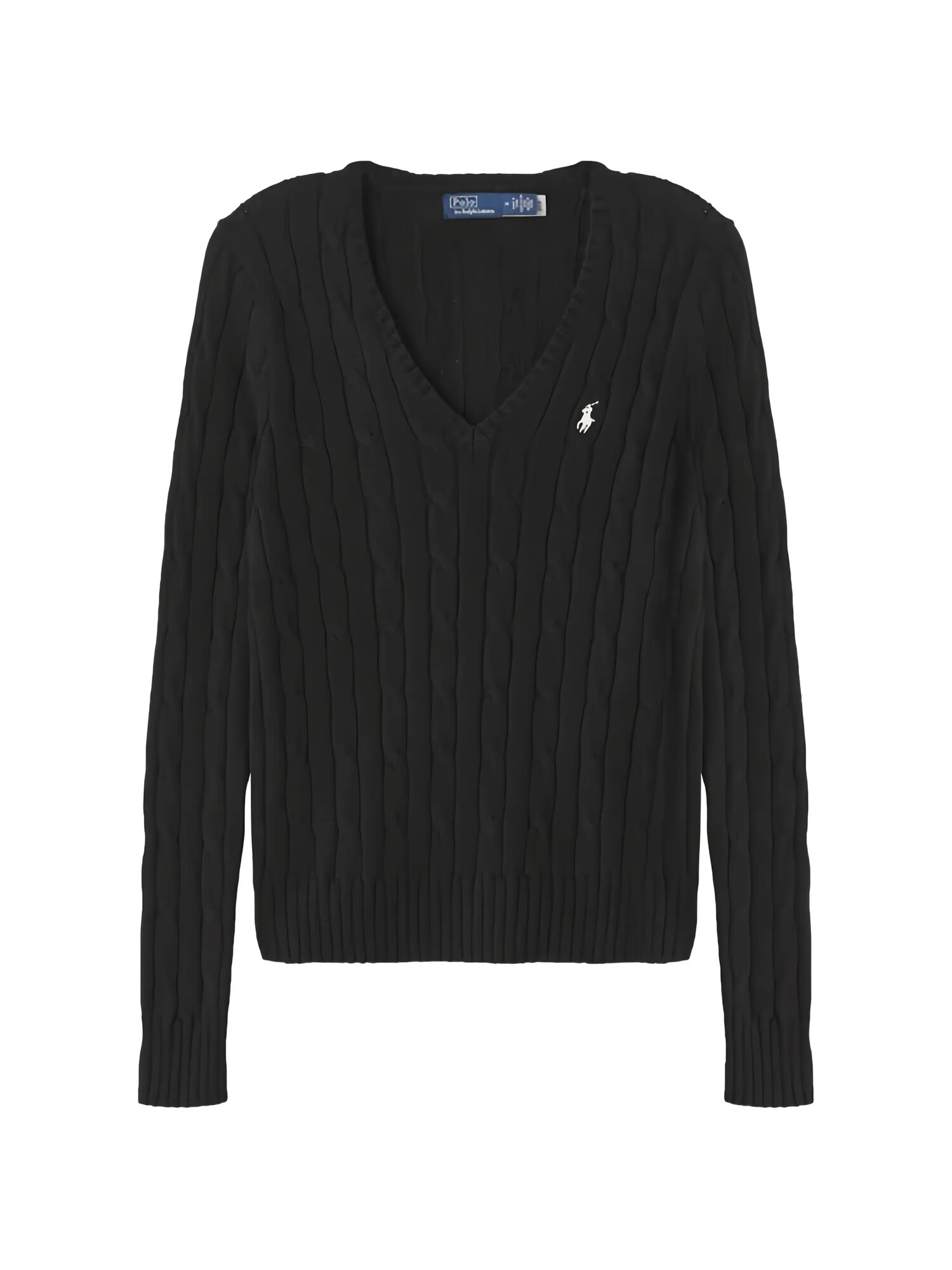 Свитер Cable-knit V-neck sweater