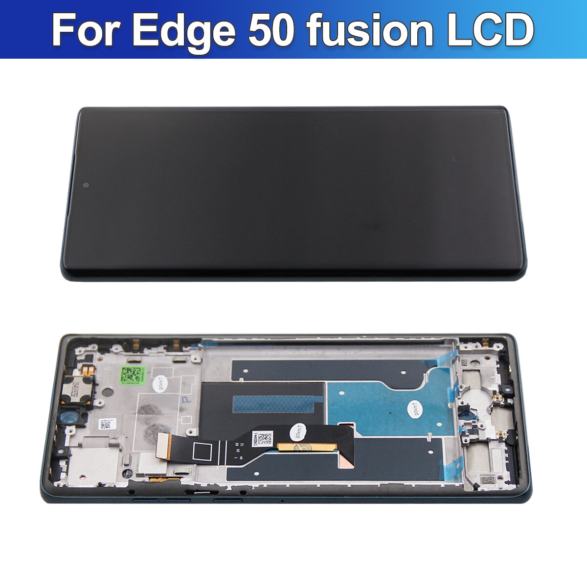 Дисплей Для Motorola Edge 50 Fusion (XT2429-1) в сборе с тачскрином, C Черный рамкой -OLED