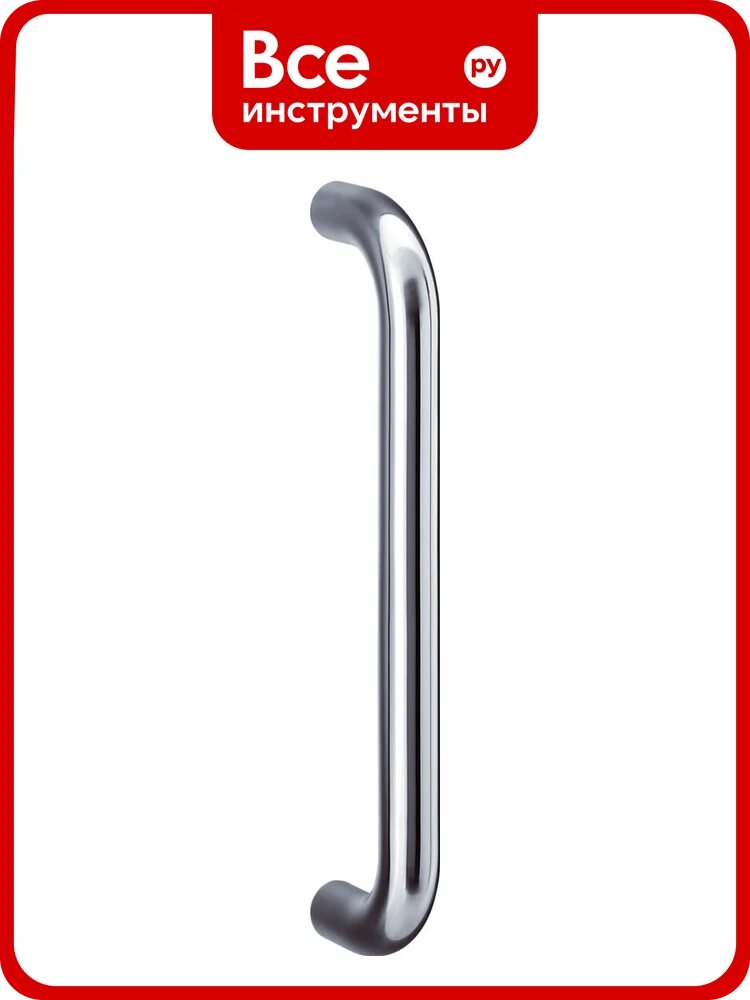 Ручки-скобы Apecs HC-0901-25/200-Inox 18728, 114 мм из нержавеющей стали, овальная форма, для офисных дверей