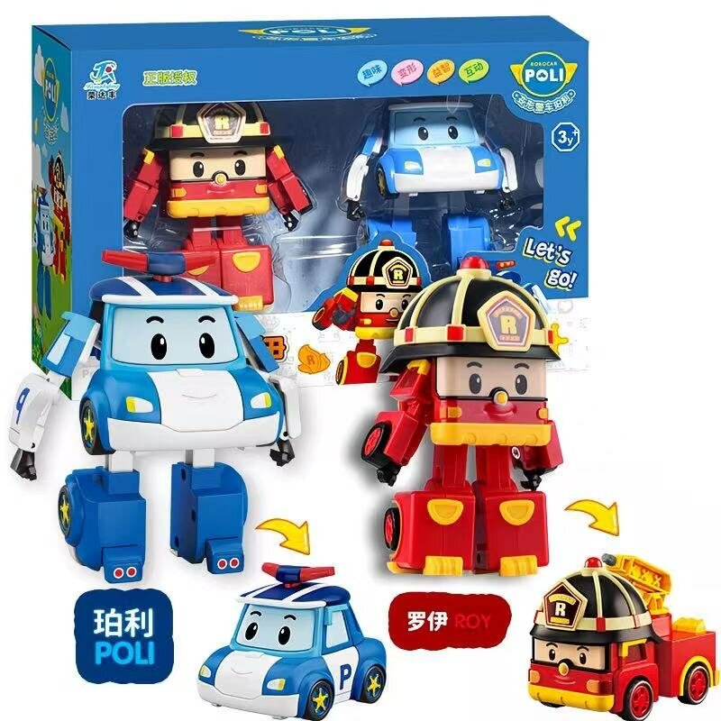 Игрушка-трансформер Робокар Поли robocar poli + roy, Две игрушки
