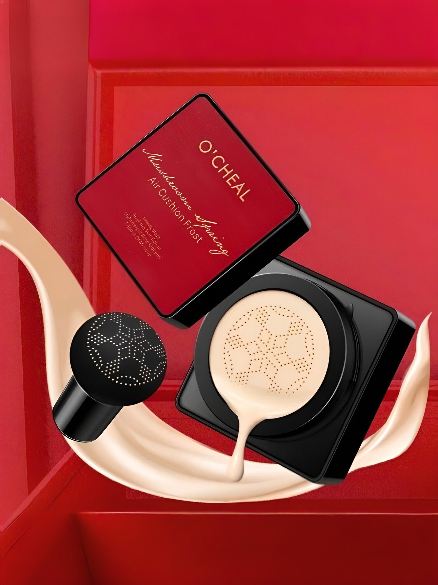 Пудра кушон O'cheal Mushroon Spring Air Cushion Frost BB крем тон №02