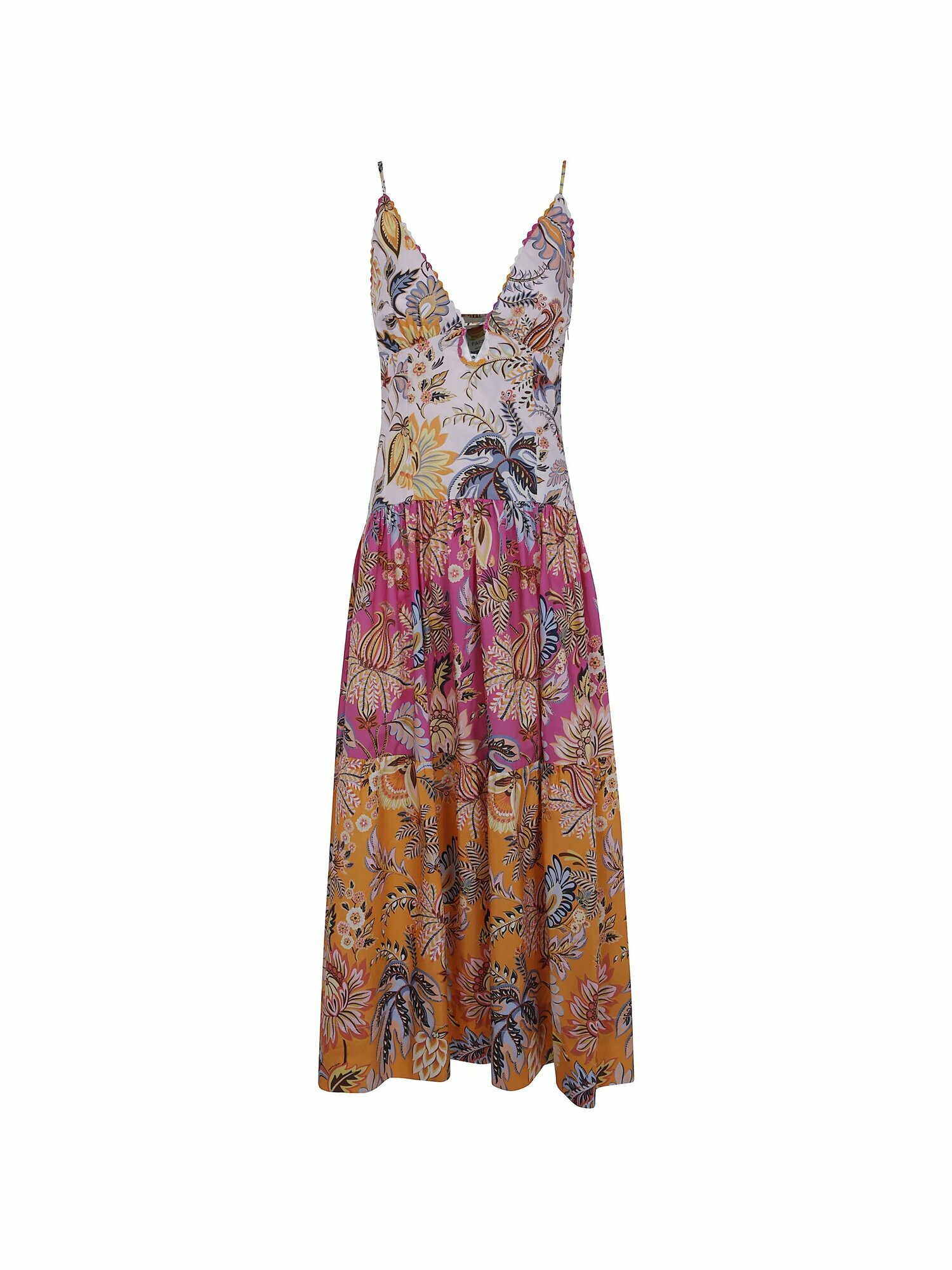 Платье Floral-print midi dress