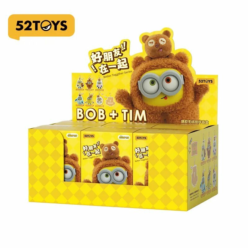 Фигурка-брелок 52TOYS Bob + Tim, серия Лучшие друзья , слепая коробка, 6 обычных + 1 секретная версия
