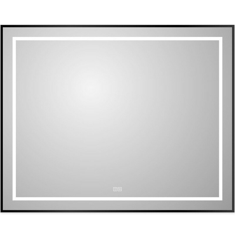 Зеркало BelBagno Kraft 100 SPC-KRAFT-1000-800-LED-TCH-WARM-NERO с подсветкой