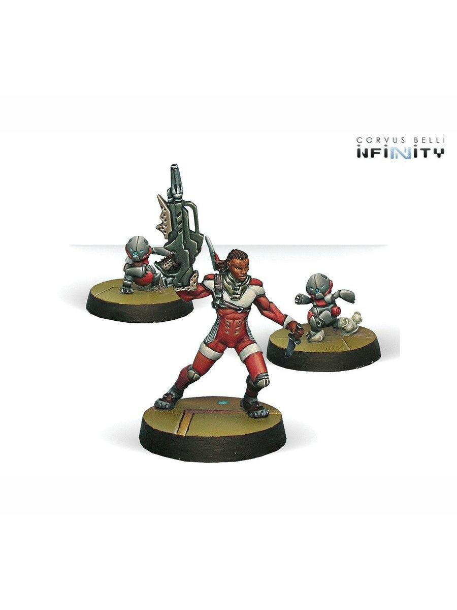 Набор миниатюр "Moran Maasai Hunter (Combi Rifle, CrazyKoalas)" для настольной игры Infinity