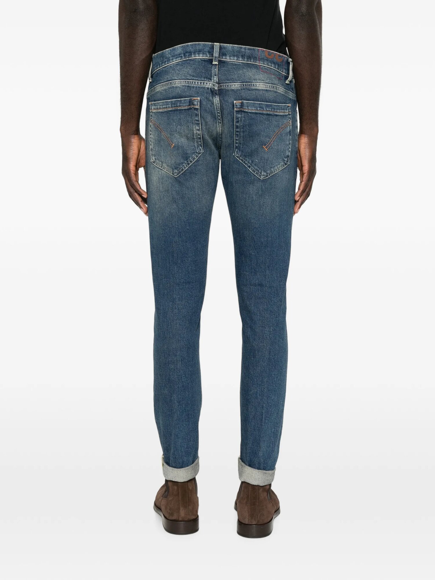 Джинсы Dondup Faded-effect slim-fit jeans, размер 35 — фото 1