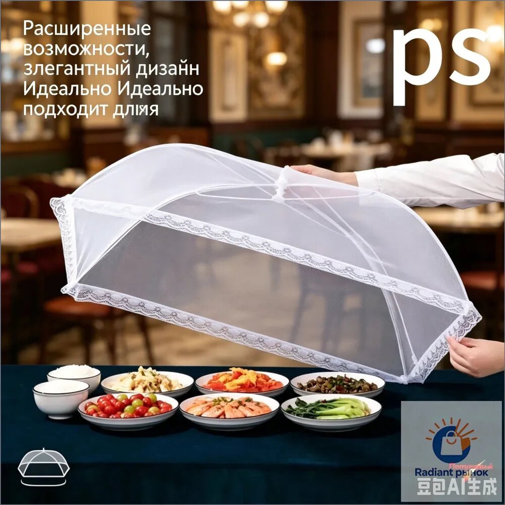 Защитный зонт для продуктов, 1 предм. на 8 перс.