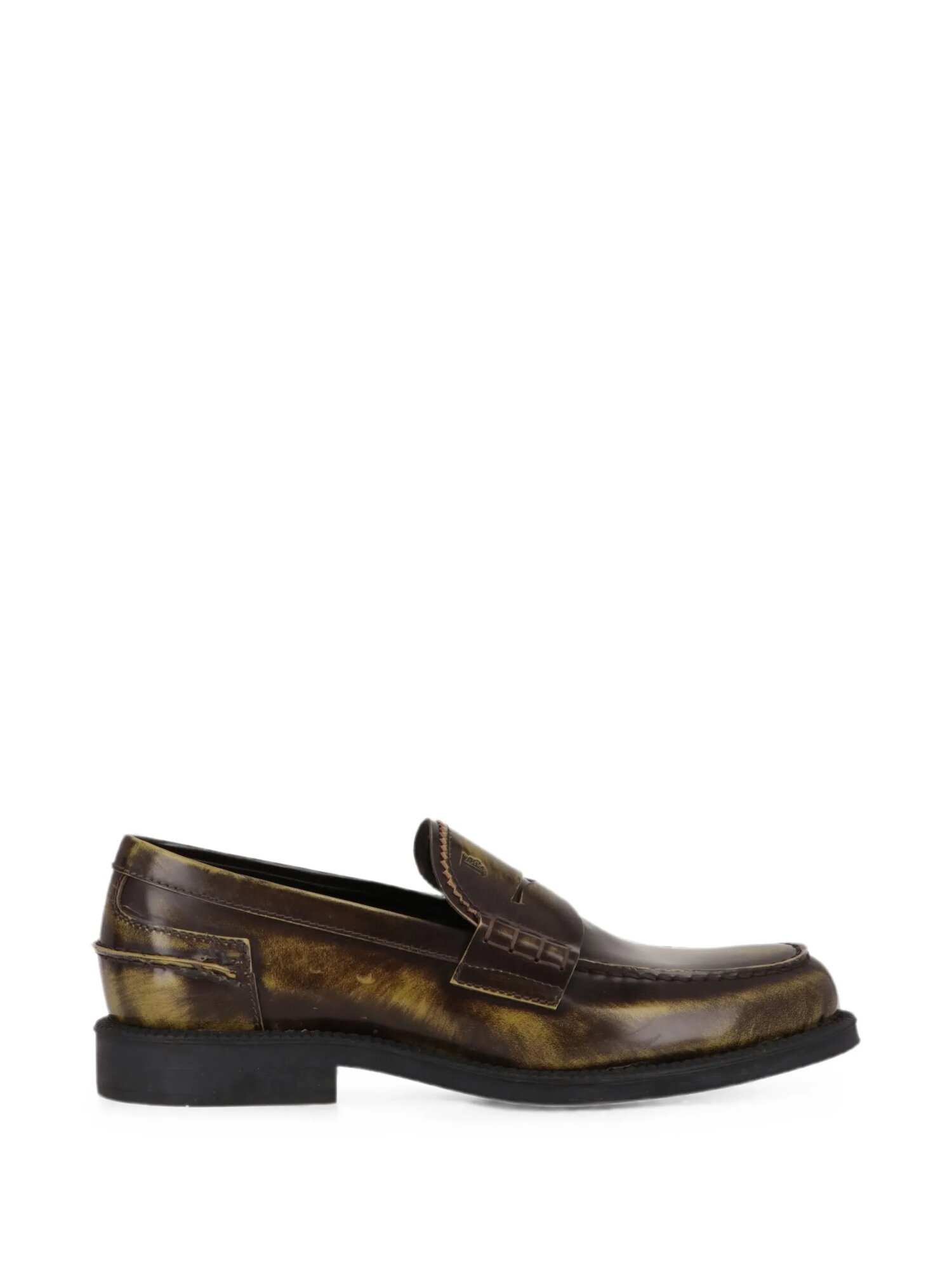 Лоферы Burnished leather loafers