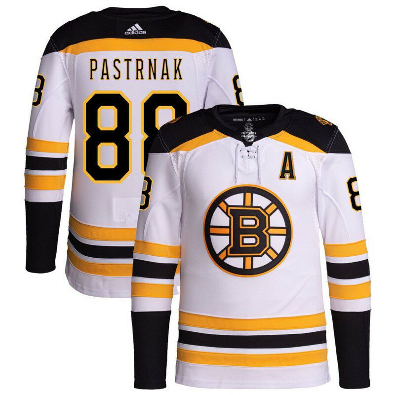 NHL джерси хоккейная Бостон Брюинз Boston Bruins Jersey 88 David Pastrnak игровая форма реплика с номером 88