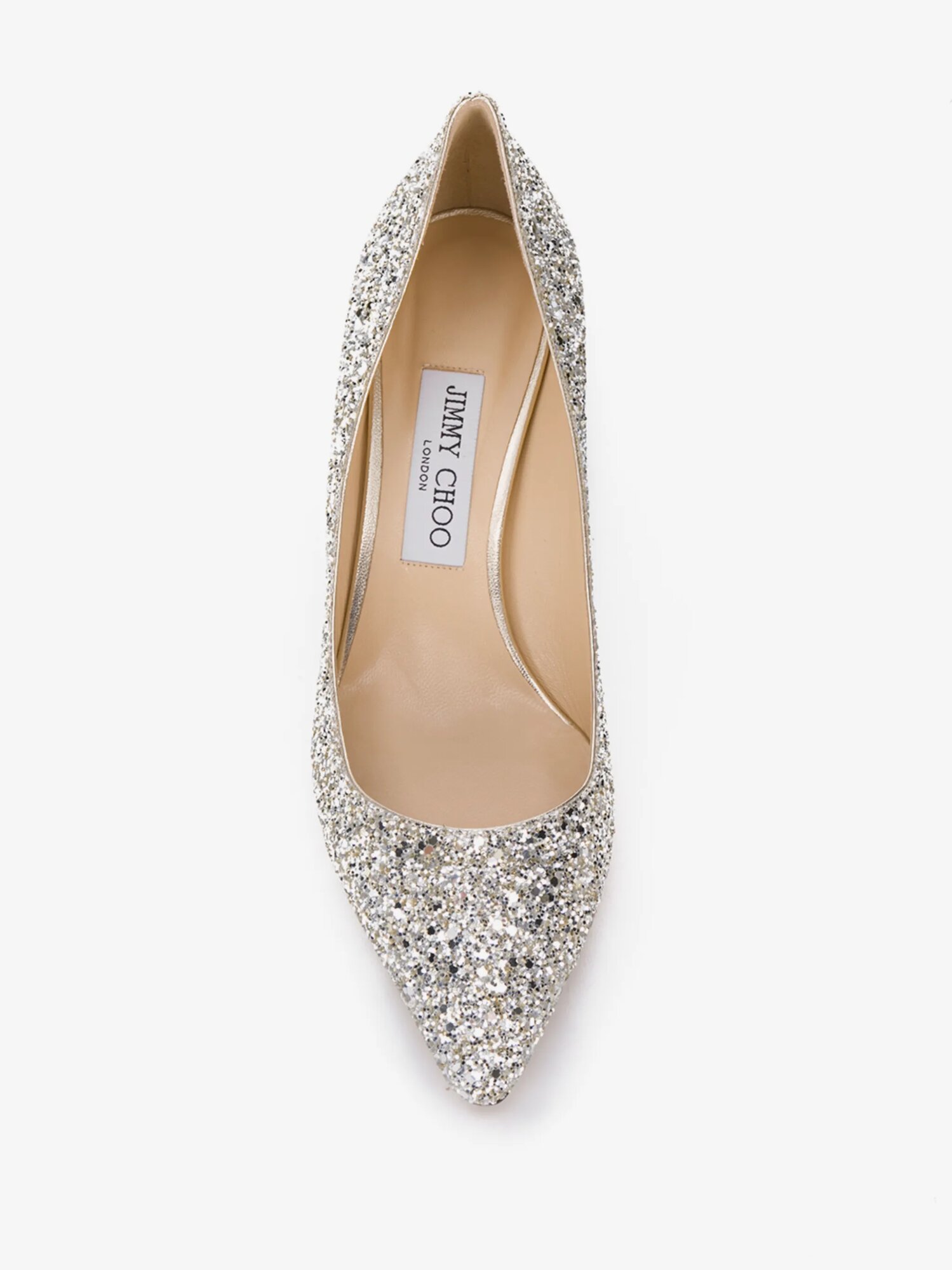 Туфли JIMMY CHOO Romy 60, размер 38, серебристый — фото 1