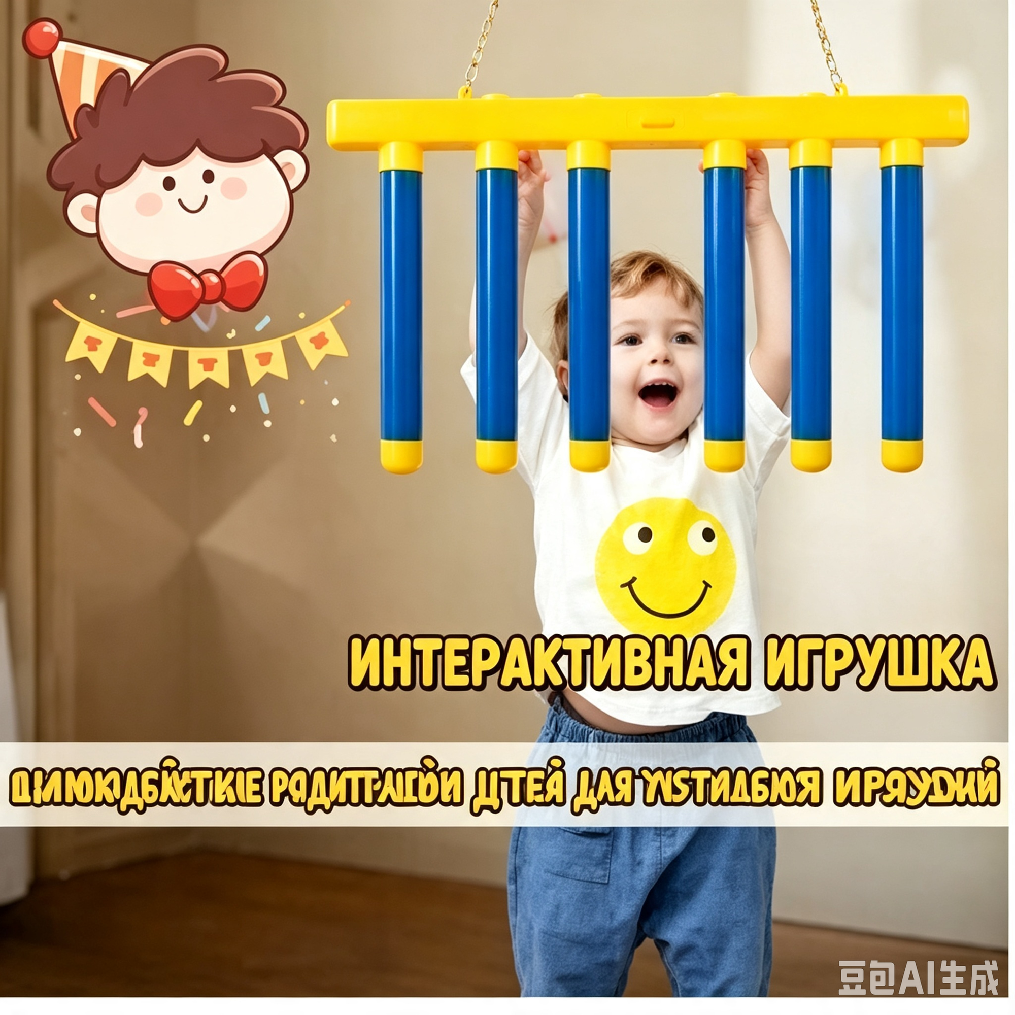 Детский тренажёр "Интерактивная игра в ловлю палочек", синий