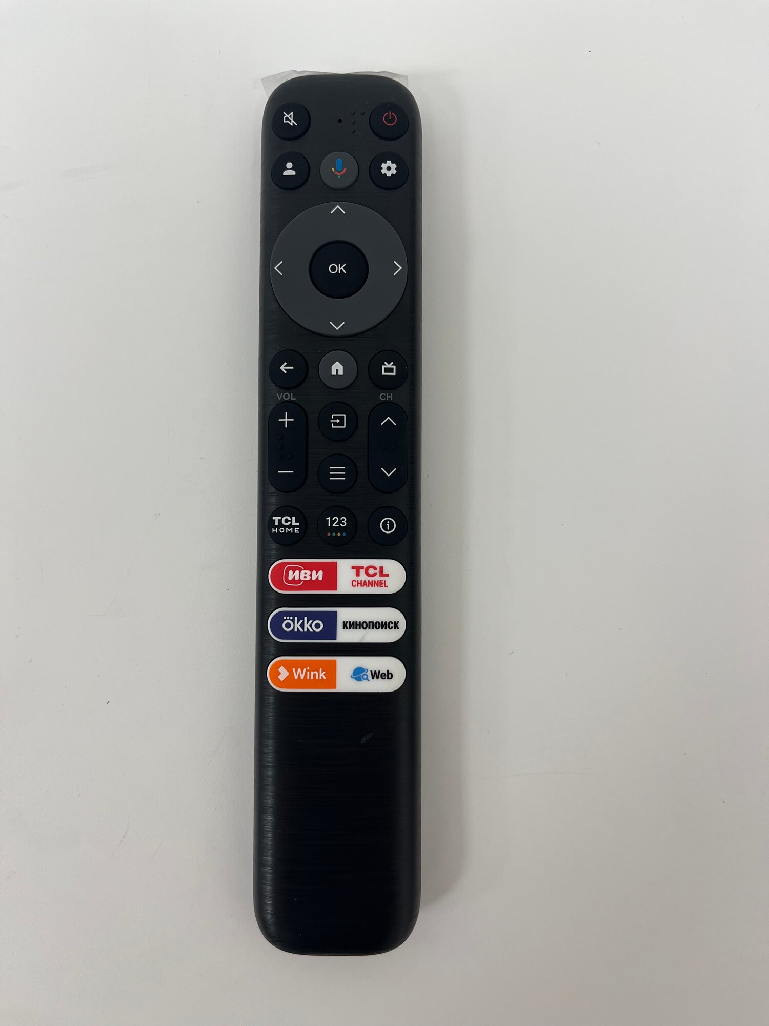 Пульт ДУ TCL RC813 FMB5 с голосовым управлением и кнопкой Кинопоиск / Okko / Wink