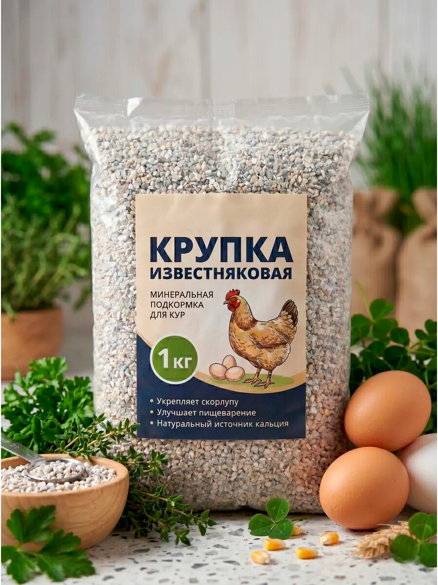 Крупка известняковая для курей 1кг