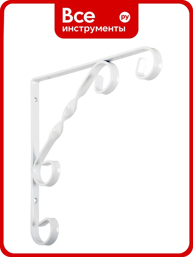 Кронштейн VORMANN Decor 205x205х14 мм, цвет: белый 00136 020 W