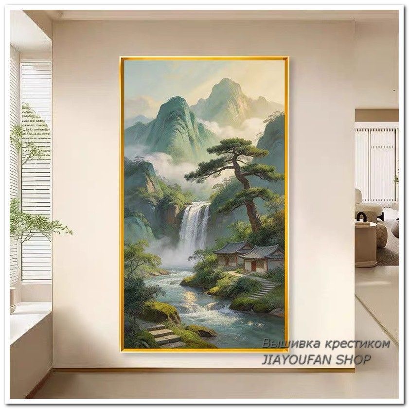 Набор для вышивания крестом, 11 Канiteй (11CT), канва 60x110 см, готовая вышивка 50x100 см