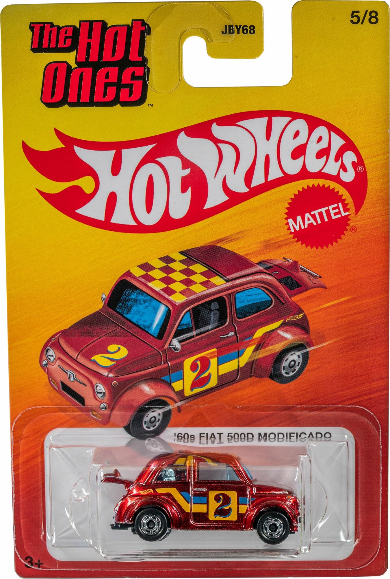 Машинка Hot Wheels 60s Fiat 500D Modificado