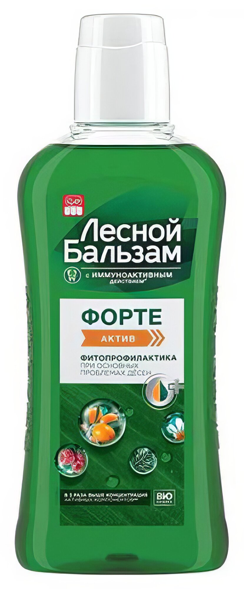 Ополаскиватель для полости рта лесной бальзам Форте Актив 400мл