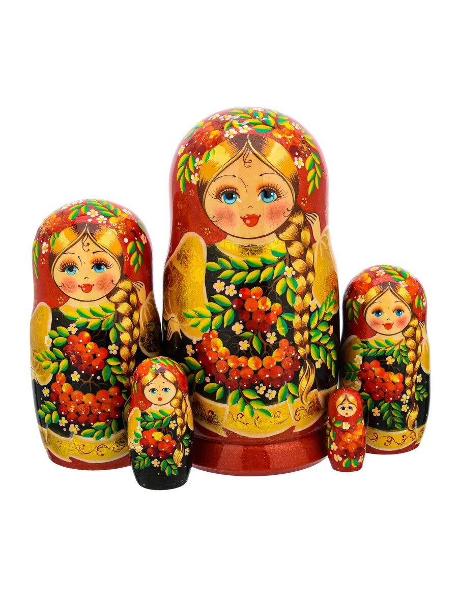 Матрешка "Рябинка" 5 мест