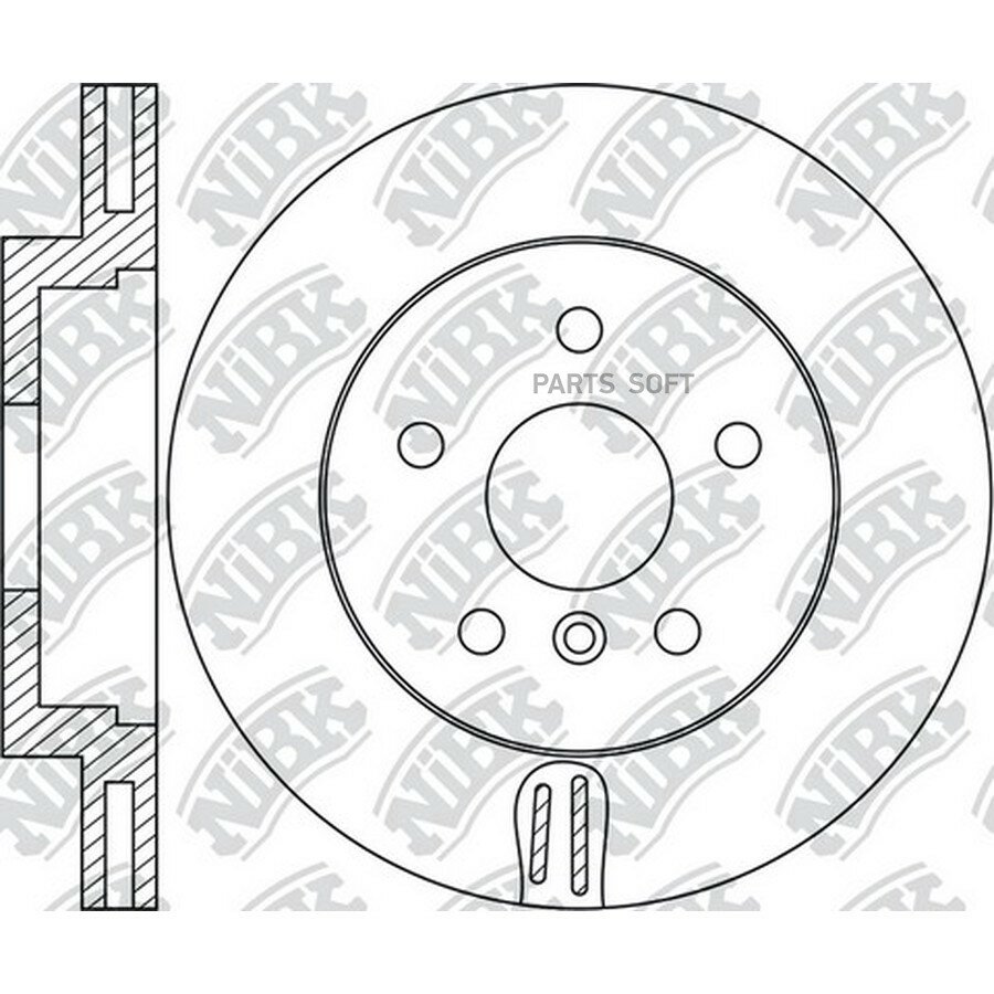 Диск тормозной BMW X5 E70 3.0/X6 E71 3.0 (USA) RN1718 2шт