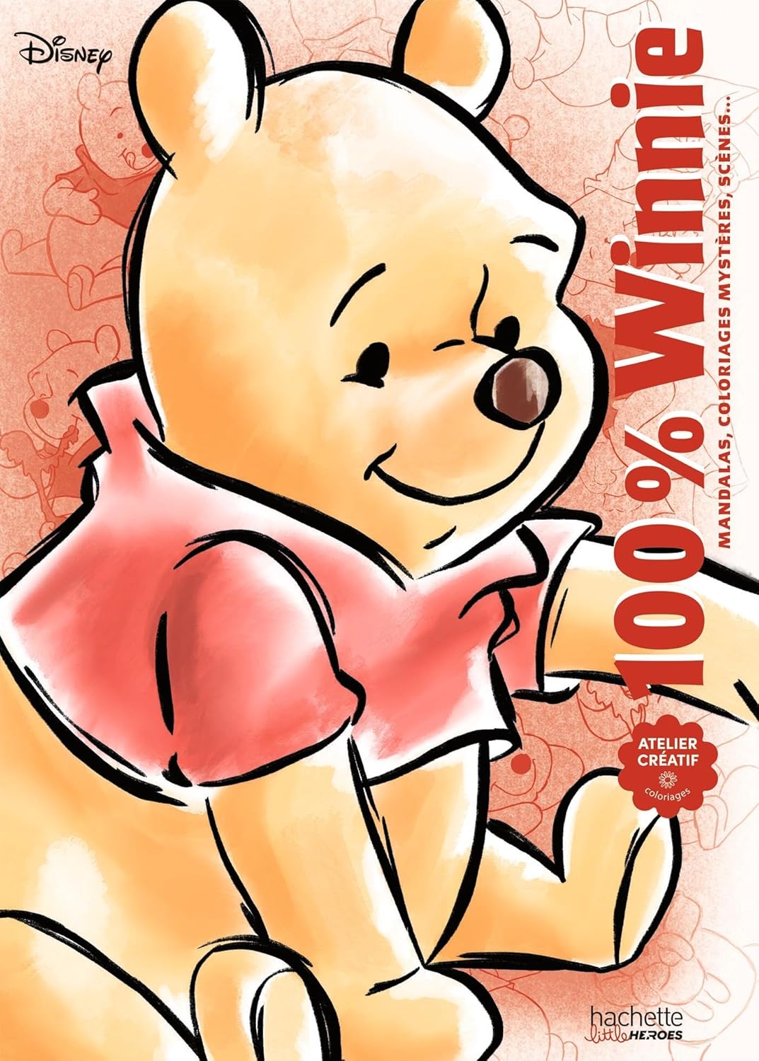 Раскраска Hachette Coloriages mysteres Disney - 100% Винни: Мандалы, загадки цветов - 2017356050