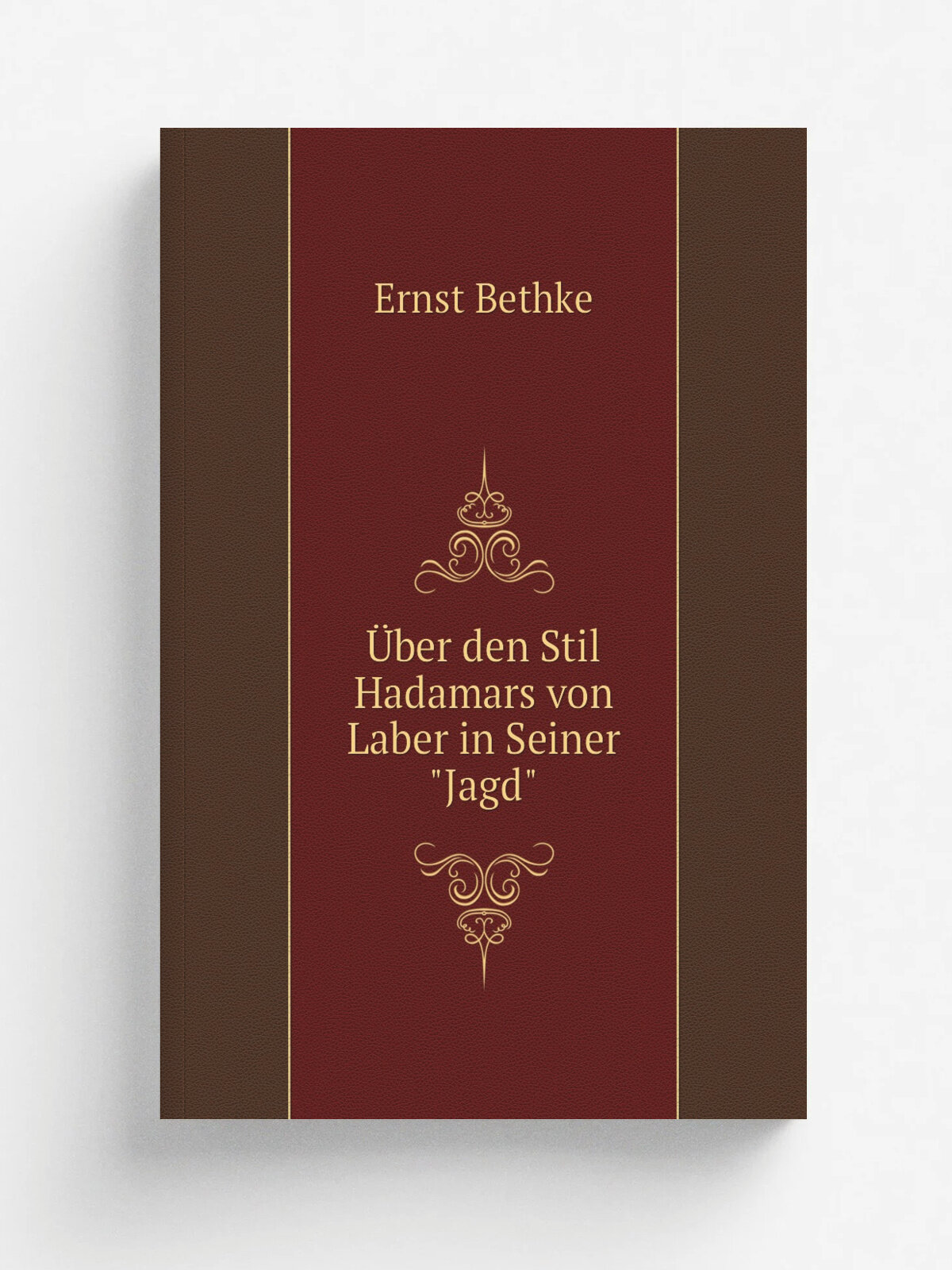 . ber den Stil Hadamars von Laber in Seiner "Jagd"