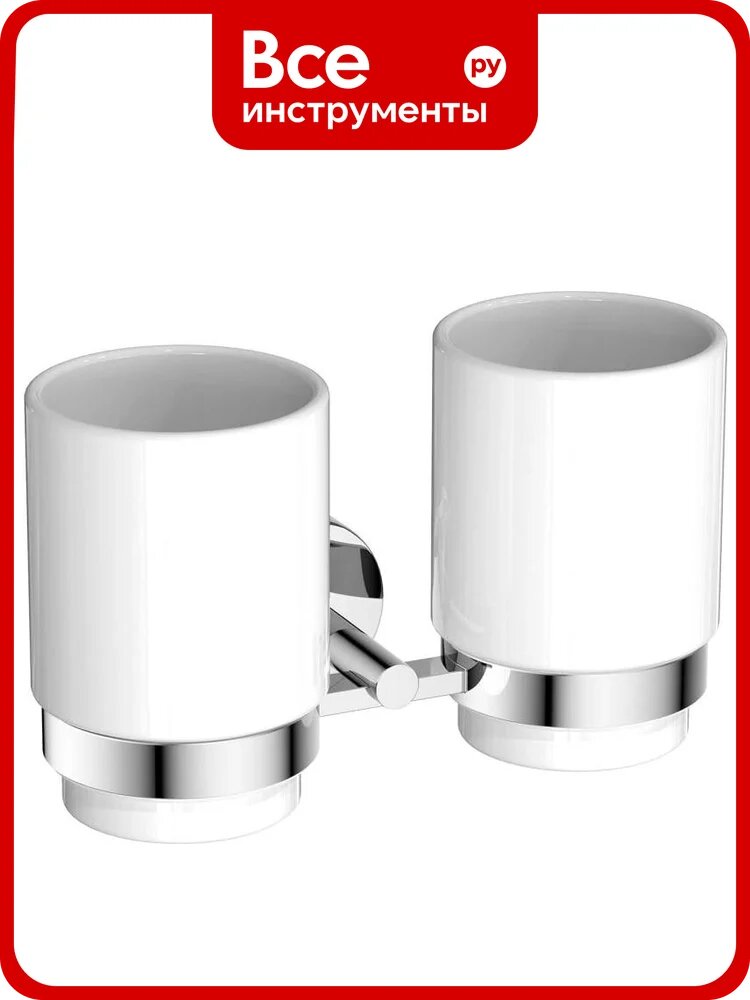 Стакан с держателем AQUATEK бетта двойной AQ4617CR 00000135680