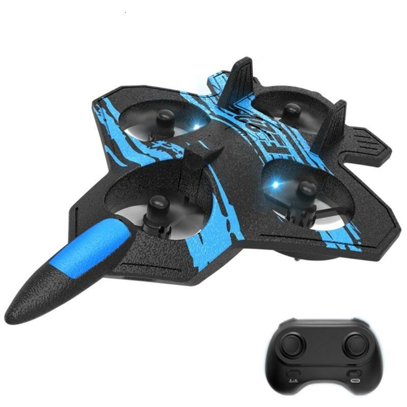 RC-самолёт-истребитель F-22, Синий - Нет аэрофотоснимка