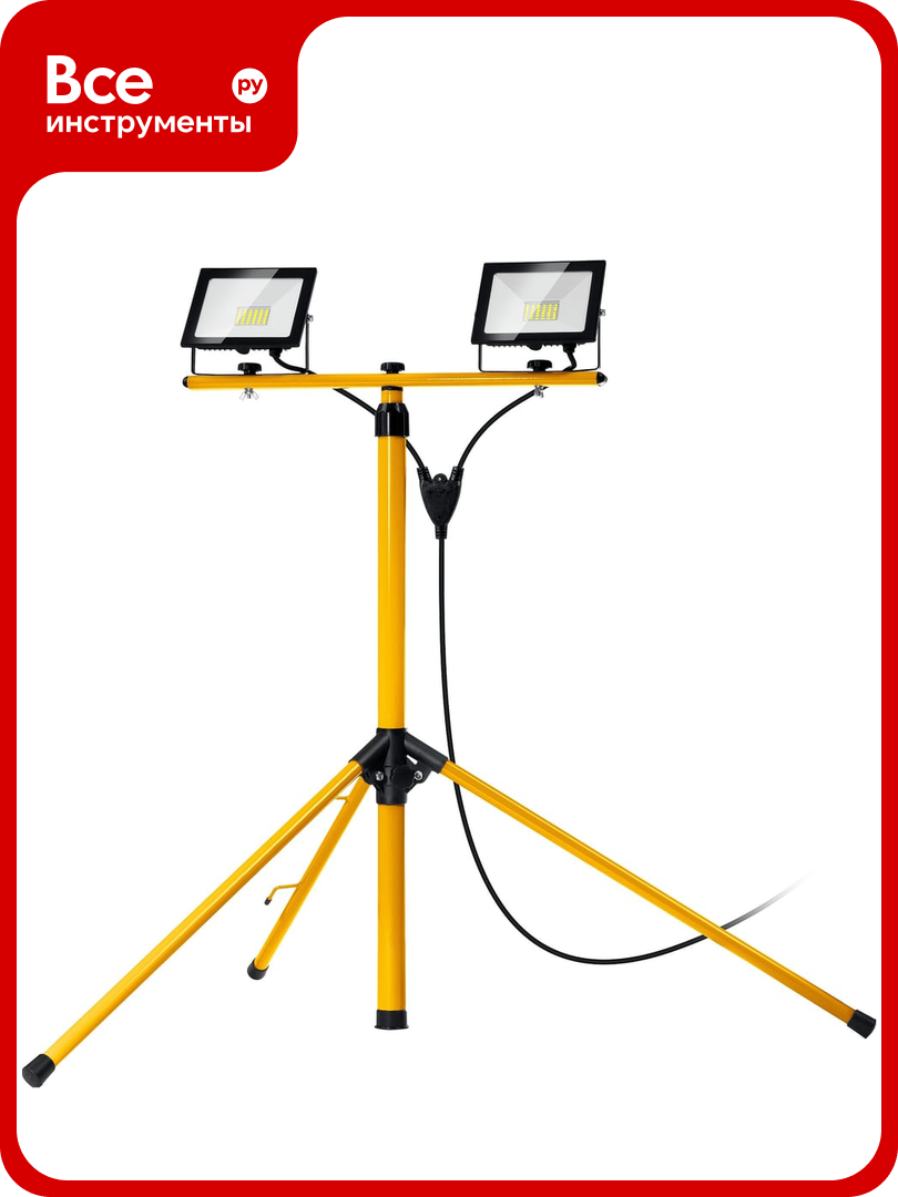 Светодиодные прожекторы на штативе STAYER Led-max 2x30 Вт 56925-2-30