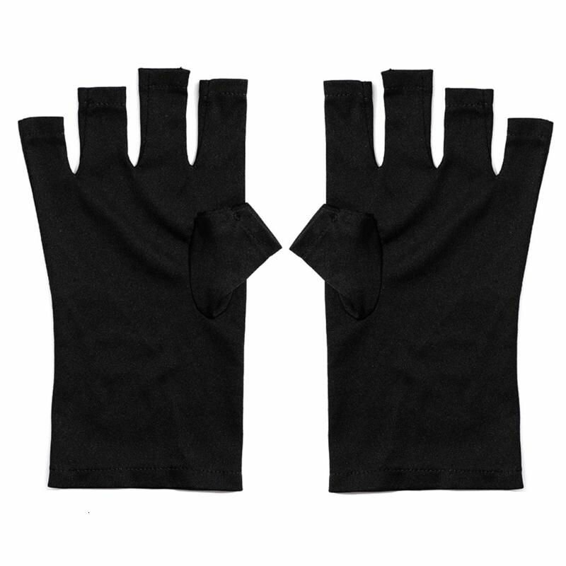 UV-защитные перчатки, черный короткий