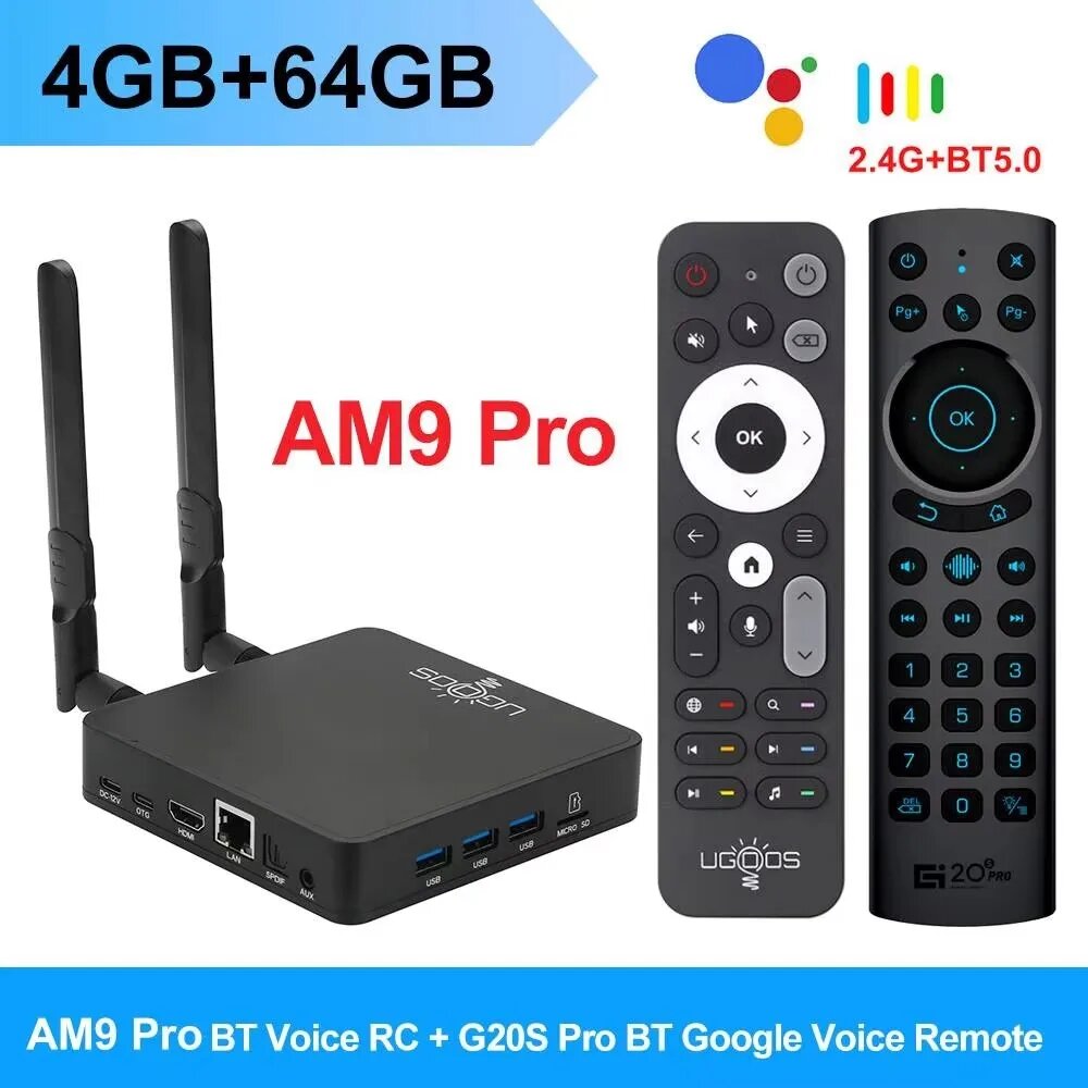 UGOOS AM9 PRO ТВ-приставка Android 14