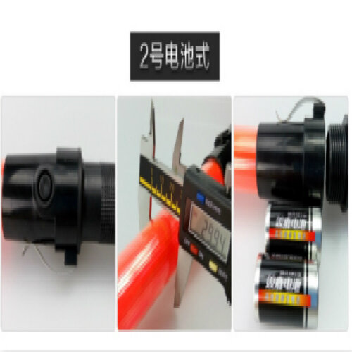 Супер крутой перезаряжаемый сигнальный жезл для безопасности ночью, светодиодный флуоресцентный жезл, предупреждающий жезл, направляющий жезл, световая палка