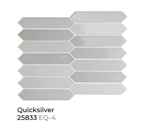 Плитка Equipe ARROW QUICKSILVER глянец ( в уп. 44 шт -0,5 м2)